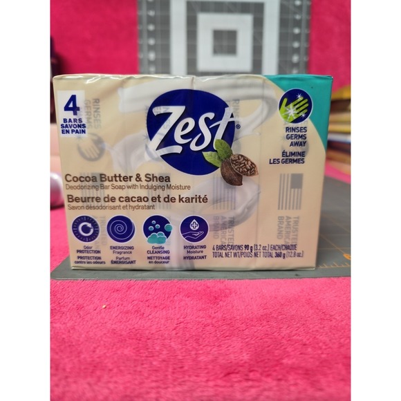 zestt | Bath & Body | Zest Cocoa Butter Shea Deodorizing Bar Soap W ...